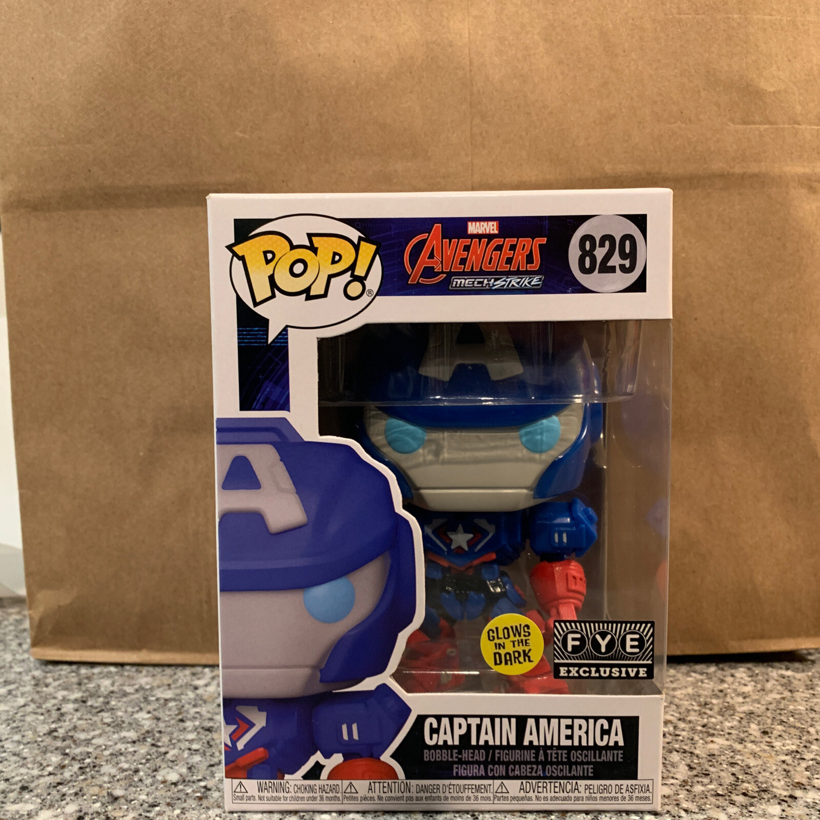Funko Pop! Marvel Avengers MechStrike Captain America #829 Fye ...