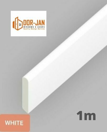 20mm uPVC Cloaking Fillet for Window Door Plastic Bead in WHITE 1m in ...