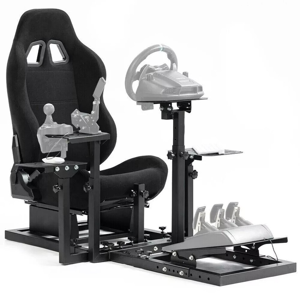 Dardoo Flight Simulator Cockpit with Black Seat Fit HOTAS Warthog T150 ...