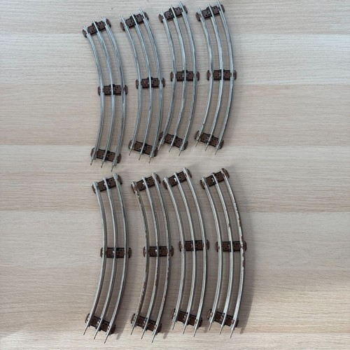 Vintage Lionel O Gauge 027 Curved Metal Train Tracks Set Of 8 | eBay