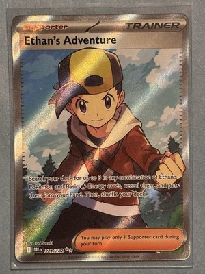 Pokémon TCG Trainer Ethan's Adventure Holo Card 221/182 Ultra Rare | eBay