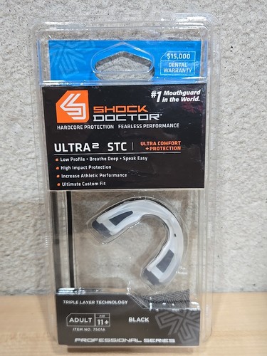 SHOCK DOCTOR ULTRA STC 2 MOUTHGUARD CONVERTIBLE Low Profile Mouth Piece ...