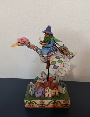 Jim Shore, Rhyme Time, 2006, Mother Goose Flying Over Village | eBay