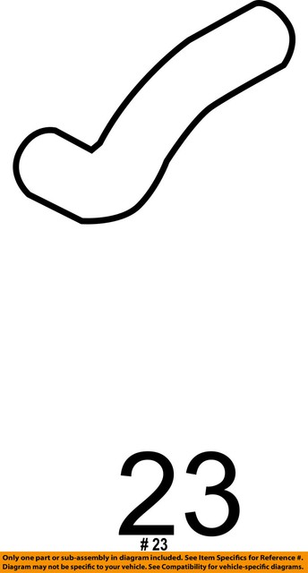 2548026001 Hyundai OEM Water Inlet Pipe Hose Assembly Fits 99-11 Accent ...