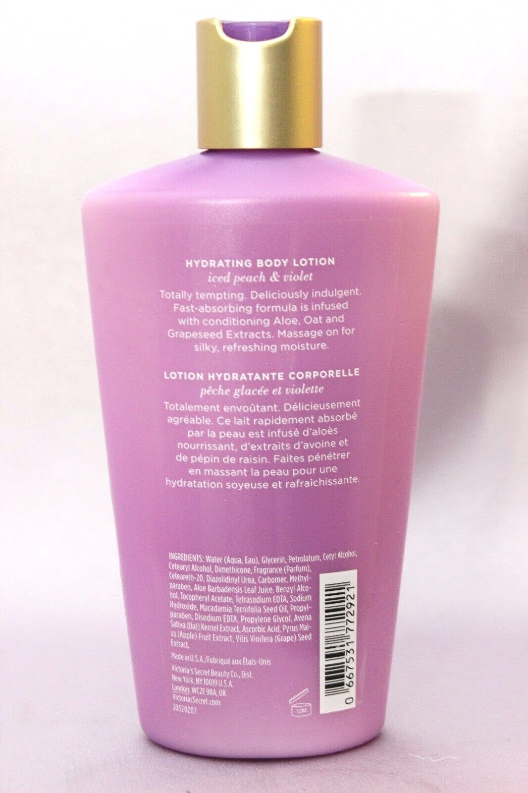 1 FRESH SORBETS VICTORIA'S SECRET ICED PEACH & VIOLET HYDRATING BODY ...