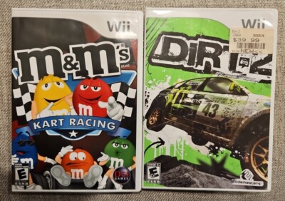Wii Racking Games: DiRT 2 & M&M's Kart Racing (Nintendo Wii, 2009 ...