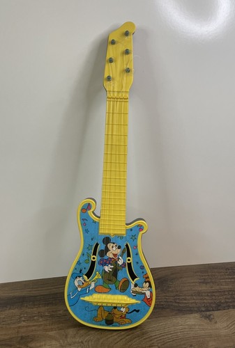 Vintage Disney Toy Plastic 21" Mickey Mouse Guitar Ukulele Music ...