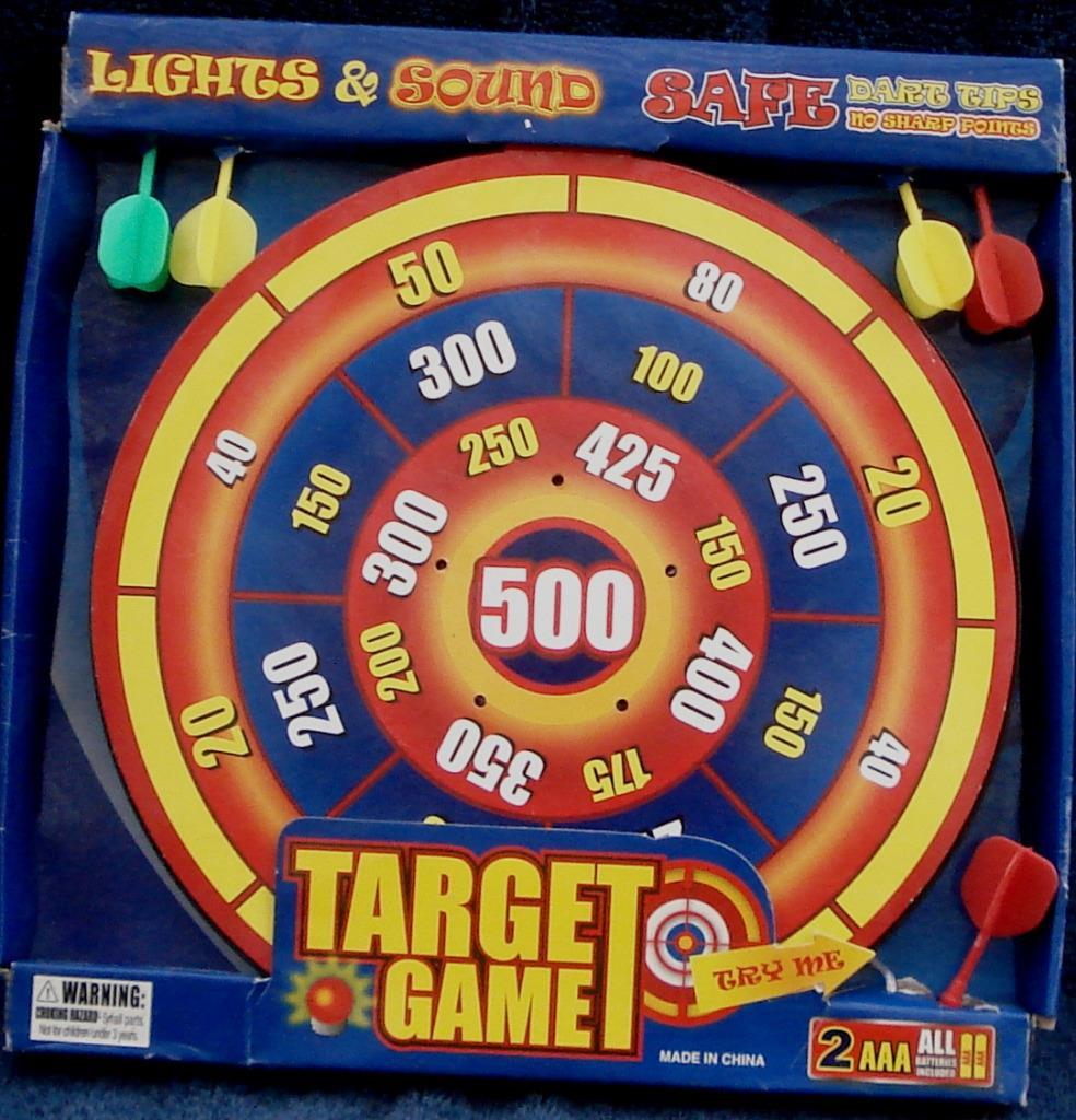 Lights and Sounds Target Game - Safe Dart Tips - MISSING ONE GREEN DART ...