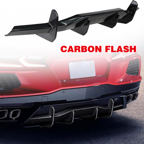 Carbon Flash C8 Rear Bumper Diffuser Fit for Corvette C8 Stingray Z51 ...
