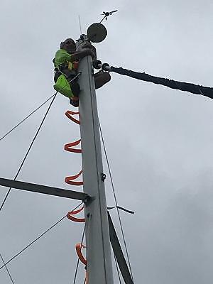 Sailboat Mast Ladder for climbing w/smaller steps distance 50 ft (15.24 ...