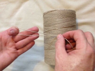 SOMAC Unwaxed LINEN hand sewing thread - heavy duty for canvas sails ...