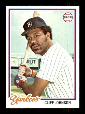 1978 Baseball Topps Cliff Johnson New York Yankees #309 | eBay