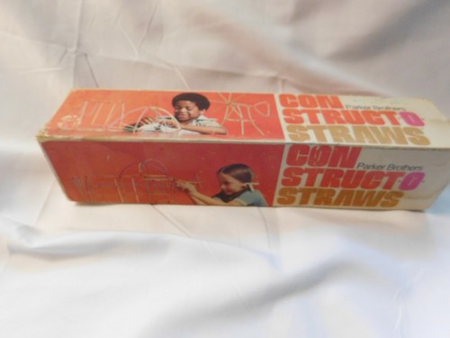 Vintage Parker Brothers Construct-O-Straws Building Game | eBay
