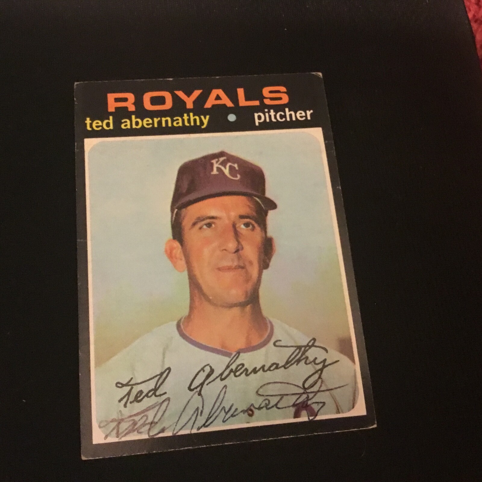 Autographed 1971 Topps Ted Abernathy DEC. 2004. #AB | eBay