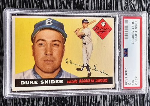 1955 TOPPS DUKE SNIDER BASEBALL CARD #210 **NO CREASES** **CENTERED ...