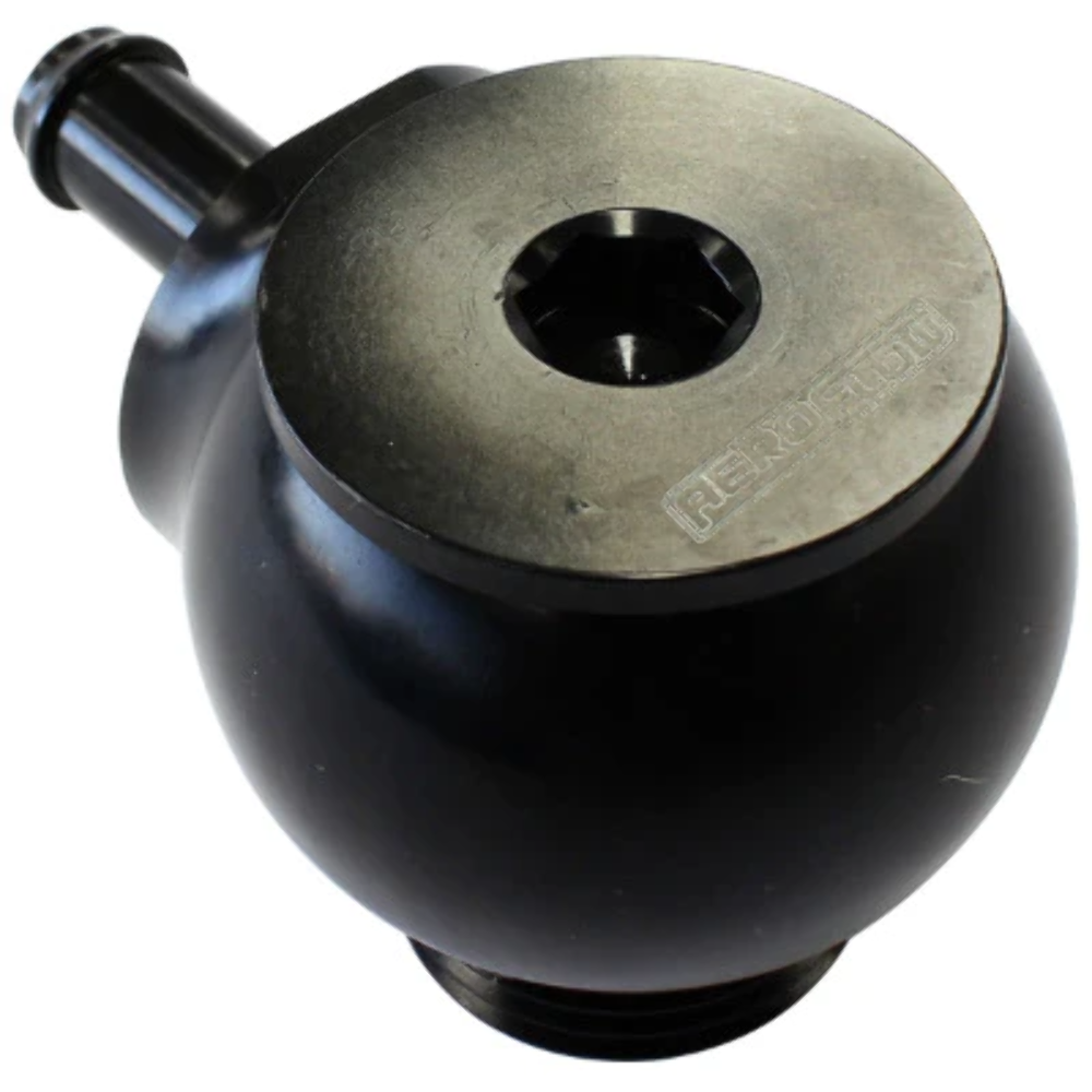 Aeroflow AF959-05-10BLK Low Profile 90 Degree -10ORB to 5/16" (7.90mm ...