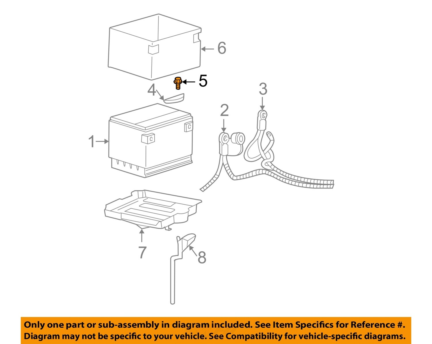 GM OEM 92-14 Aura Electrical Battery-Hold Down Bolt 11516700 | eBay