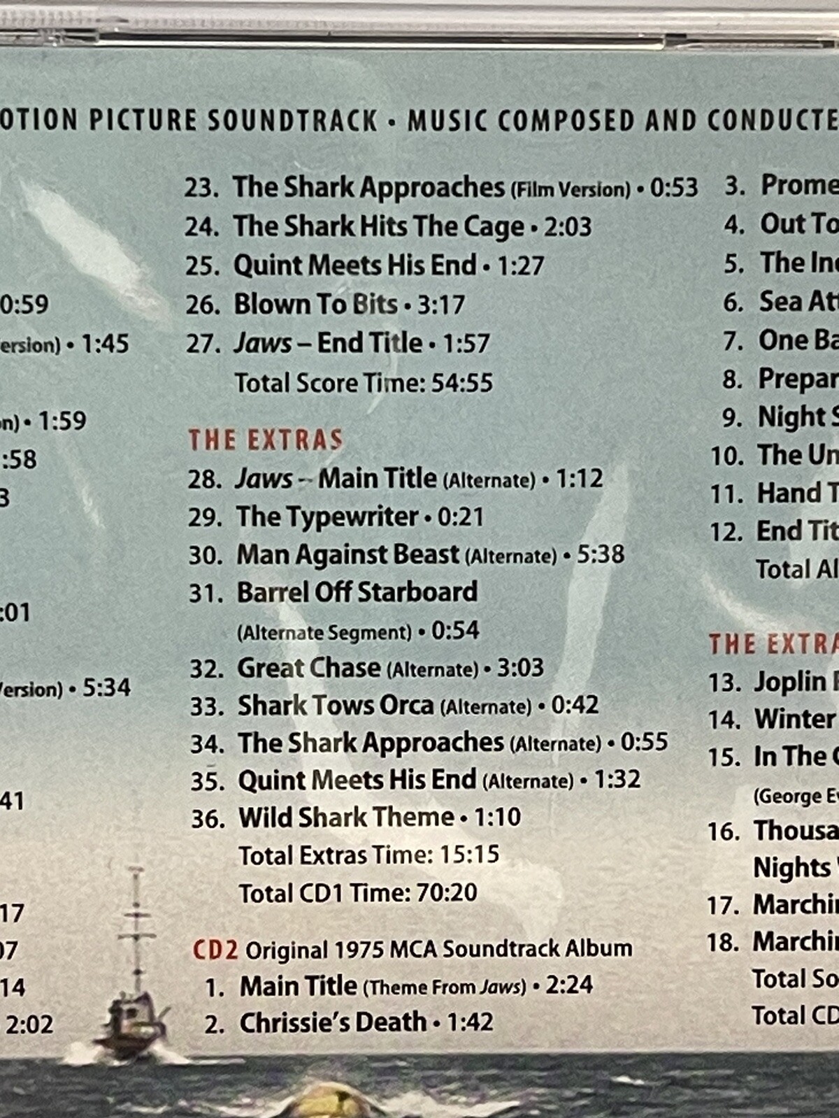 JAWS - Movie Soundtrack John Williams ( 2 CD SEALED - 2015) RARE ( NEW ...