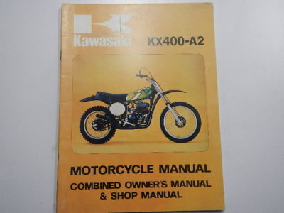 1976 KAWASAKI KX400 OWNERS REPAIR SERVICE MANUAL 76 KX 400 99997-881-01 ...