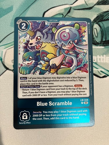 Blue Scramble LM-028 P Digimon CCG | Special Limited Set NM | eBay
