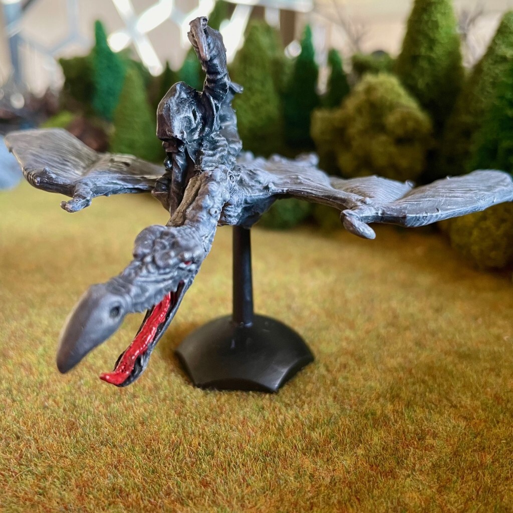 Nazgul on Winged Beast 1 Painted Miniature Ringwraith Fell Middle-Earth ...