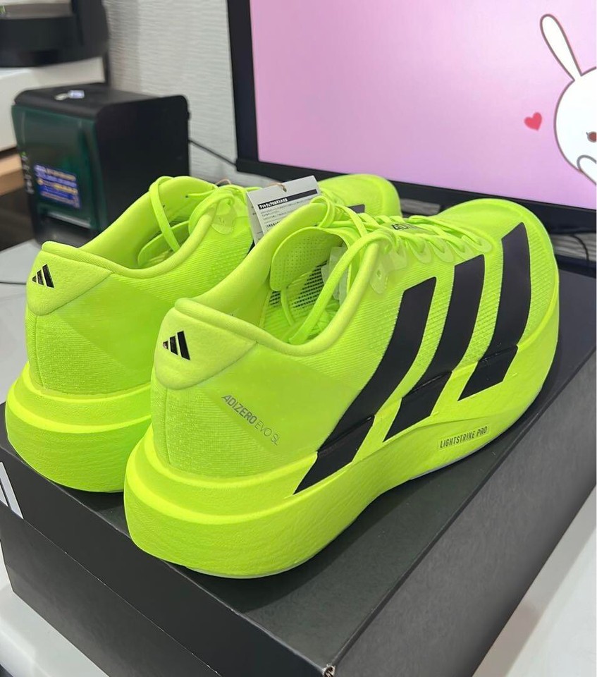 adidas Adizero Evo SL Men's Size Running Shoes JR3416 Lucid Lemon Core ...