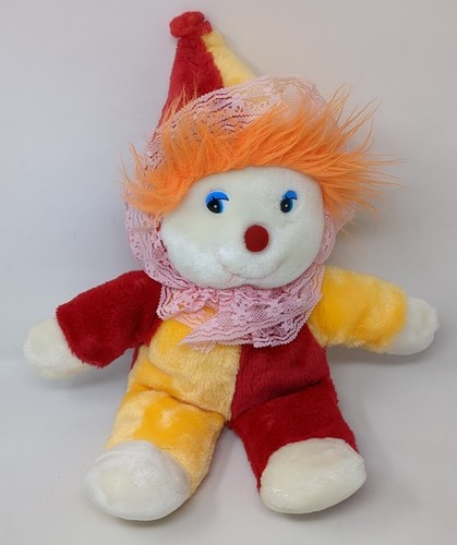 Vintage 1980s Kaybee Toys Kay Bee Clown Plush Stuffed Primary Color ...