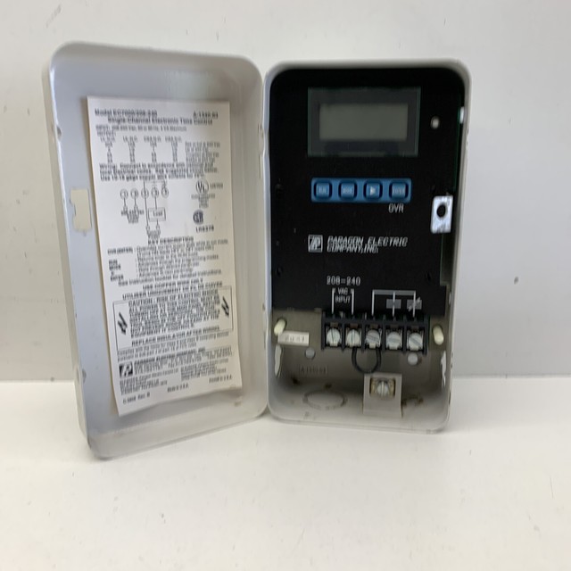 Paragon EC7000/208-240 Single Channel Electronic Timer Time Control 40A ...