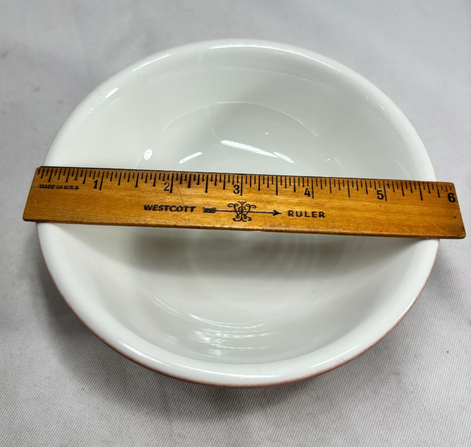 Vintage Mayer China Bowl Red Crest Wave 5.75" Cereal Bowl Restaurant ...