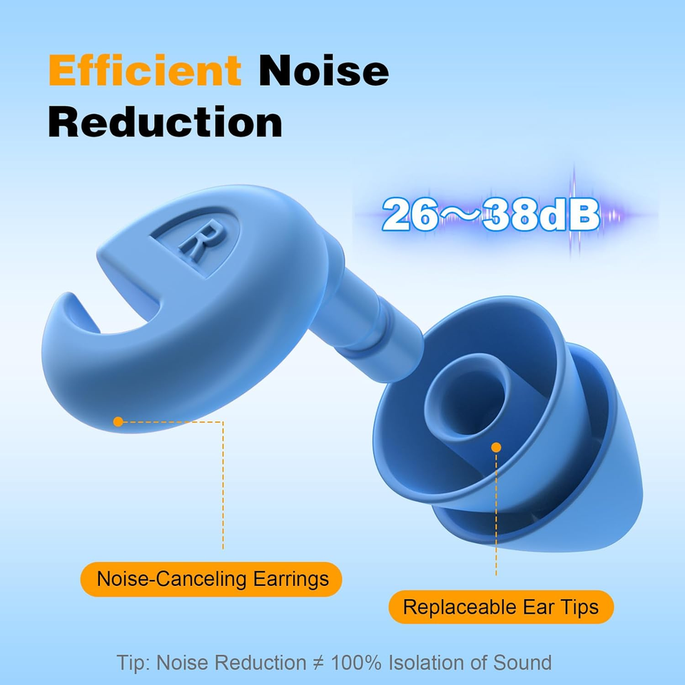 Ear Plugs for Sleeping Noise Cancelling, 36dB Noise Reduction Earplugs ...