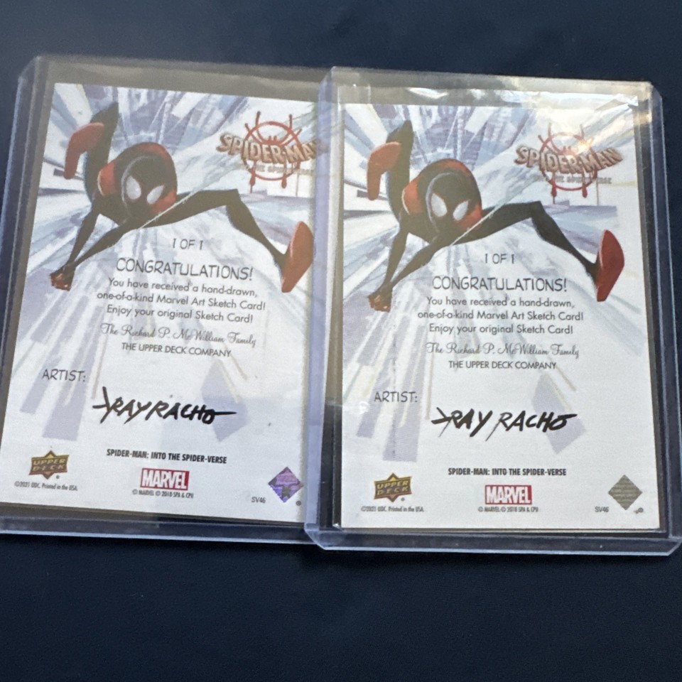 2016 Into The Spider Verse Auto Achievement Sketch Spider-man Ray Racho ...