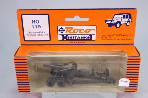 LE3959 ROCO MINITANKS 119 Ho 1/87 Diorama Obusier 203 mm type M2 A1 ...