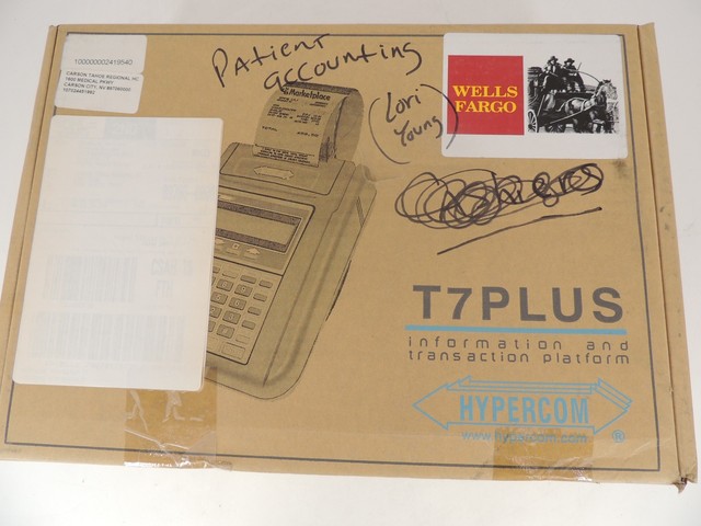 Hypercom T7PLUS Credit Card Reader Machine With Printout for sale ...