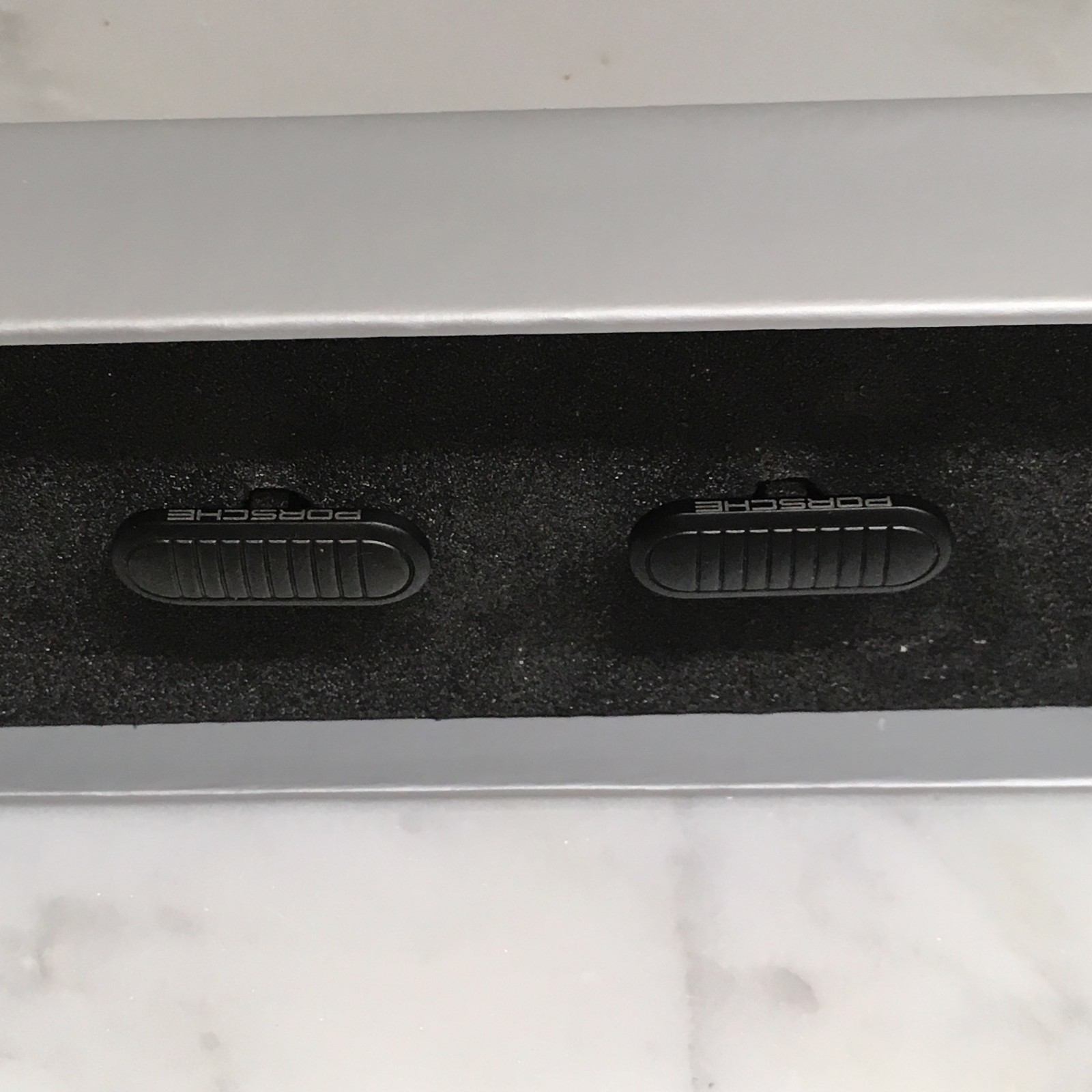 PORSCHE DESIGN DRIVER'S SELECTION CUFFLINKS W/LASER ENGRAVED PORSCHE ...