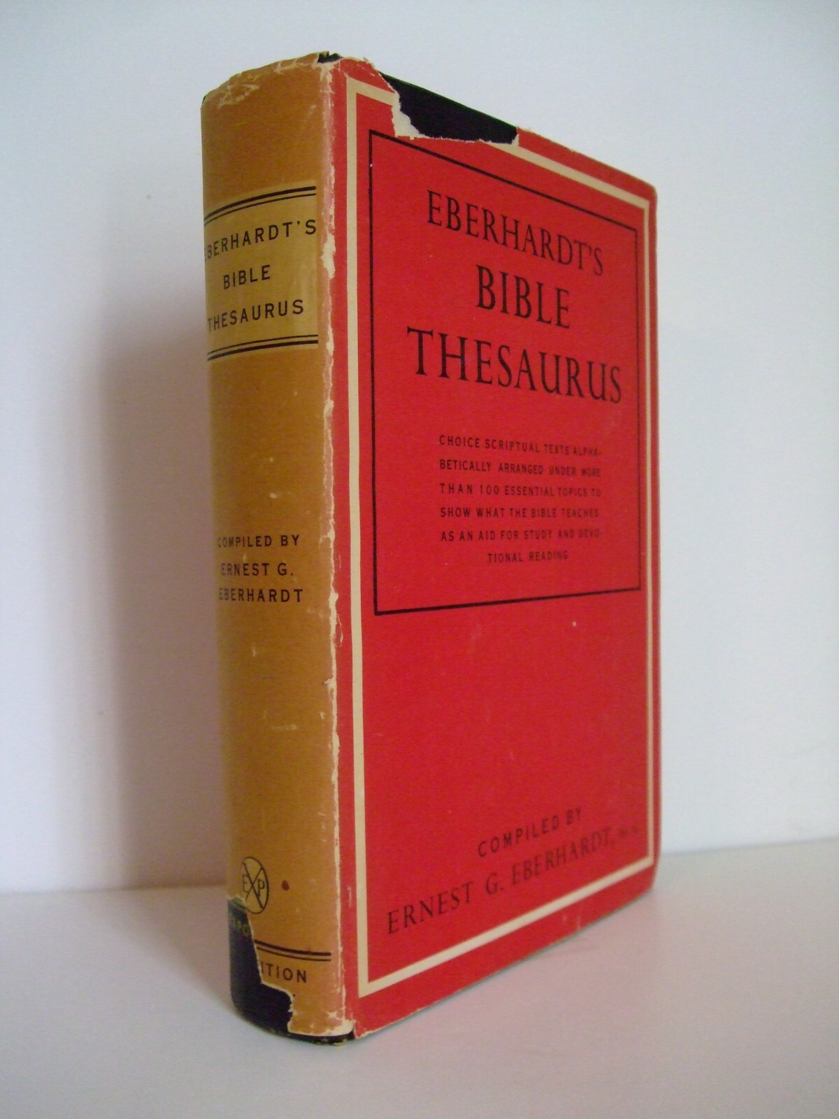 Eberhardt's Bible Thesaurus. Exposition Press, 1953 | eBay