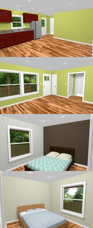 48x16 House - 2 Bedroom 2 Bath - 768 sqft - PDF Floor Plan - Model 1D ...