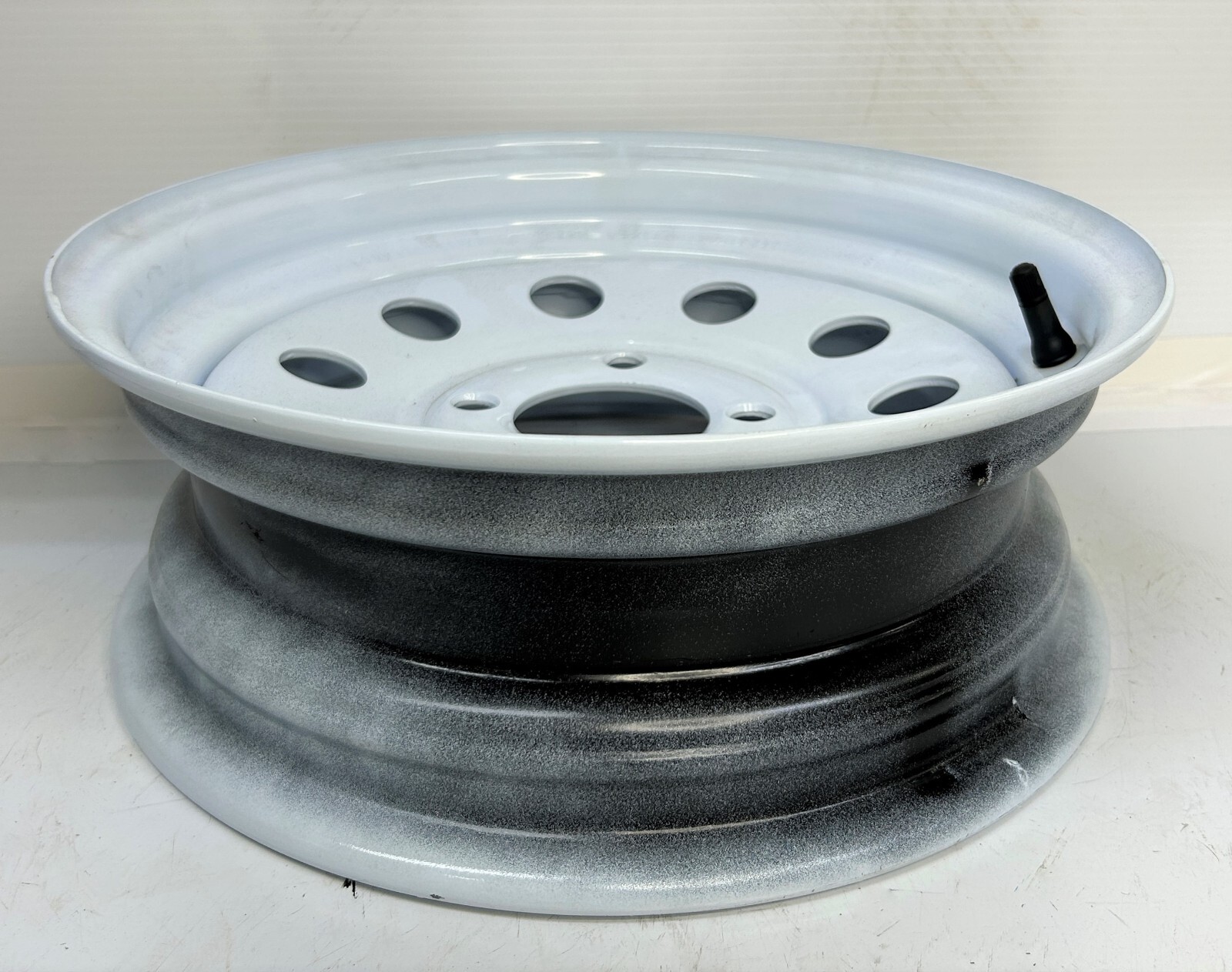 13 INCH 4 LUG CAMPER BOAT TRAILER STOCK UTILITY WHITE MOD WHEEL RIM ...