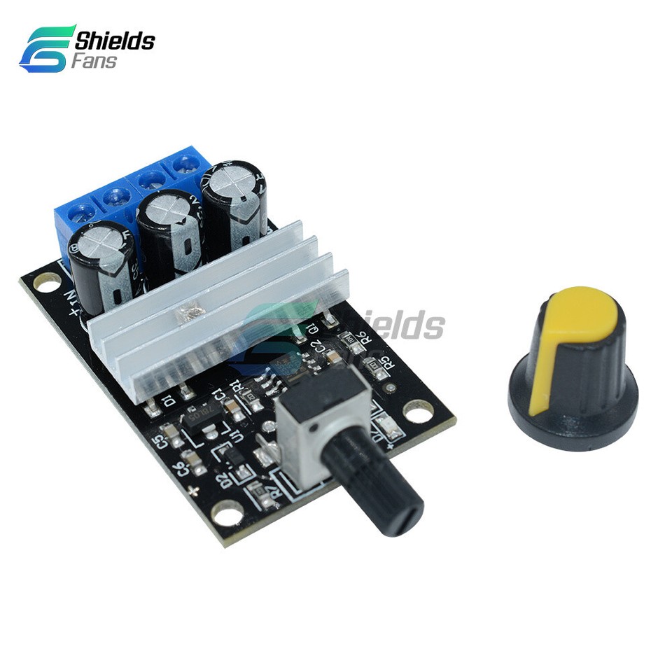 NE555 3A PWM DC Motor Speed Control Switch Controller Black 6V 12V 24V ...