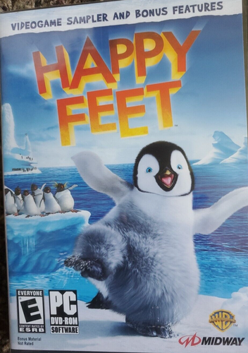 HAPPY FEET- VIDEOGAME SAMPLER-PC DVD-ROM SOFTWARE, WINDOWS XP-New ...