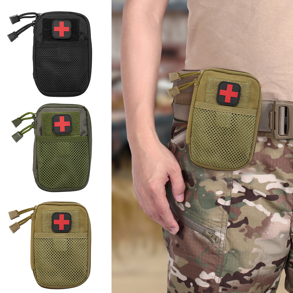First Aid Kit Fanny Waist Bag Nylon EDC Waist Pack for Hiking Climbing ...