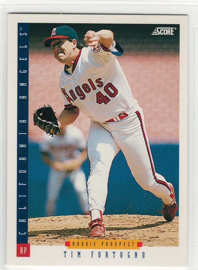 1993 Score Baseball #262 Tim Fortugno Rookie Card RC Angels | eBay