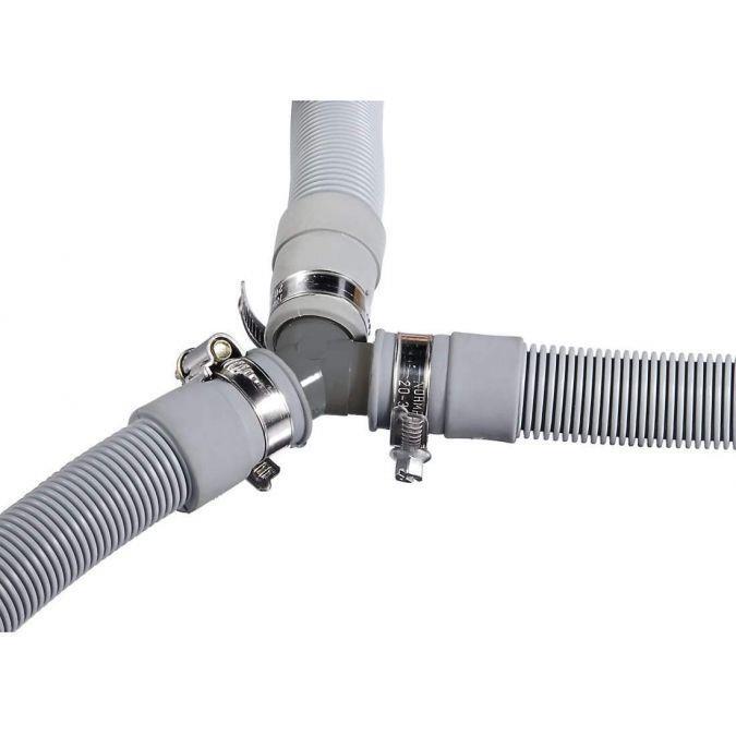 Washing Machine Dishwasher Drain Hose Y Piece Joiner Connector Splitter ...