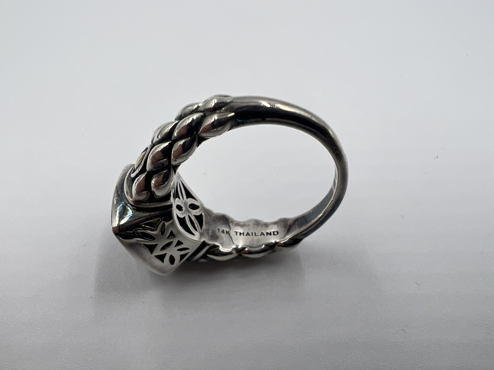 John Hardy A BY JH Ring - Sterling 925/14k Yellow Gol… - Gem