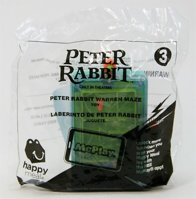 Peter Rabbit Warren Maze Happy Meal Toy #3, McDonald's 2018, NEW Sealed ...