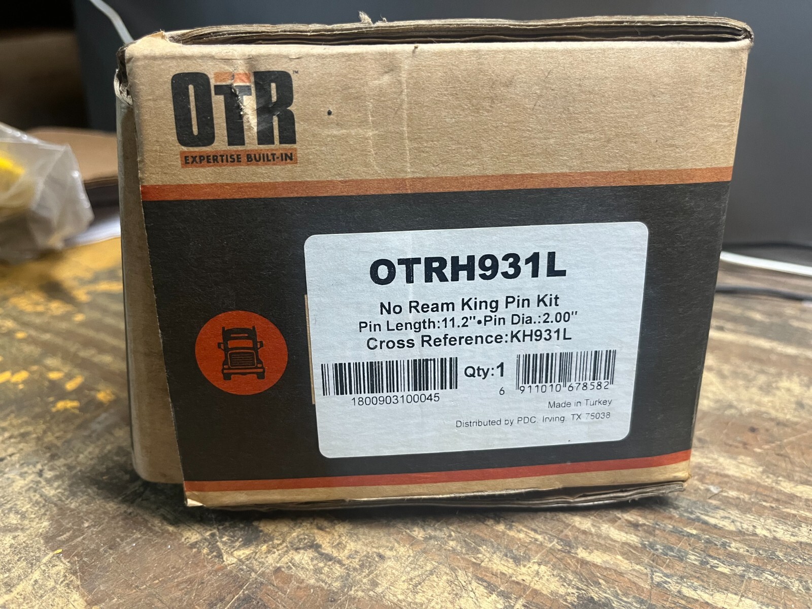 OTR No-ream King Pin Kit Spiral Bushing OTRH931L | eBay