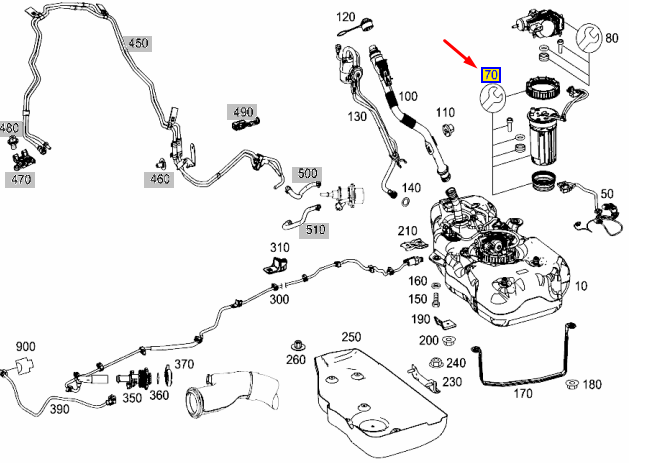 MERCEDES-BENZ GLE W166 ADblue Pre-Heater Kit A1664710775 New Genuine | eBay