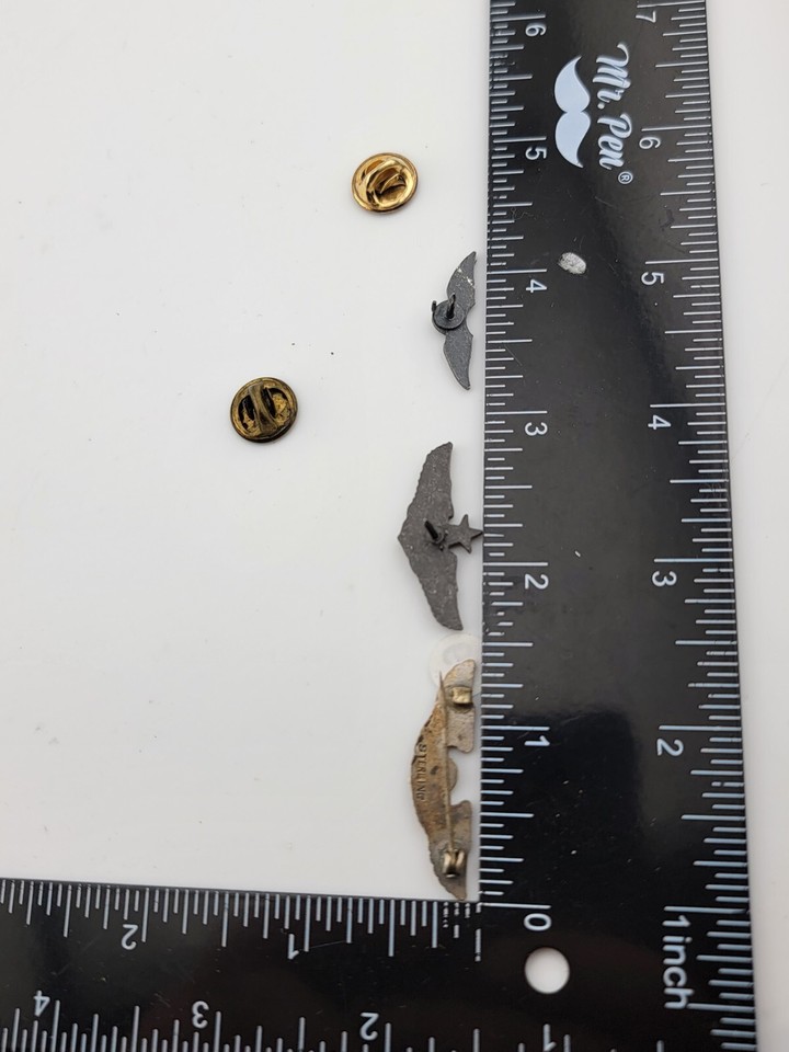 Lot Of 3 WW2 Sterling Silver Airforce Pins, Rare Original Collection ...