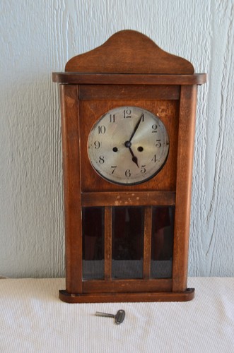 Antique Box Regulator Wall Clock Germany, maker unknown, very old. | eBay