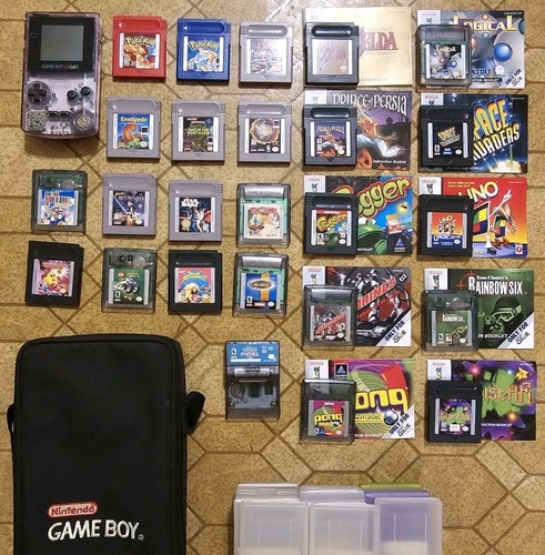 Gameboy Color W/ 25 Game Lot - Tested - Pokemon Red & Blue, Zelda ...