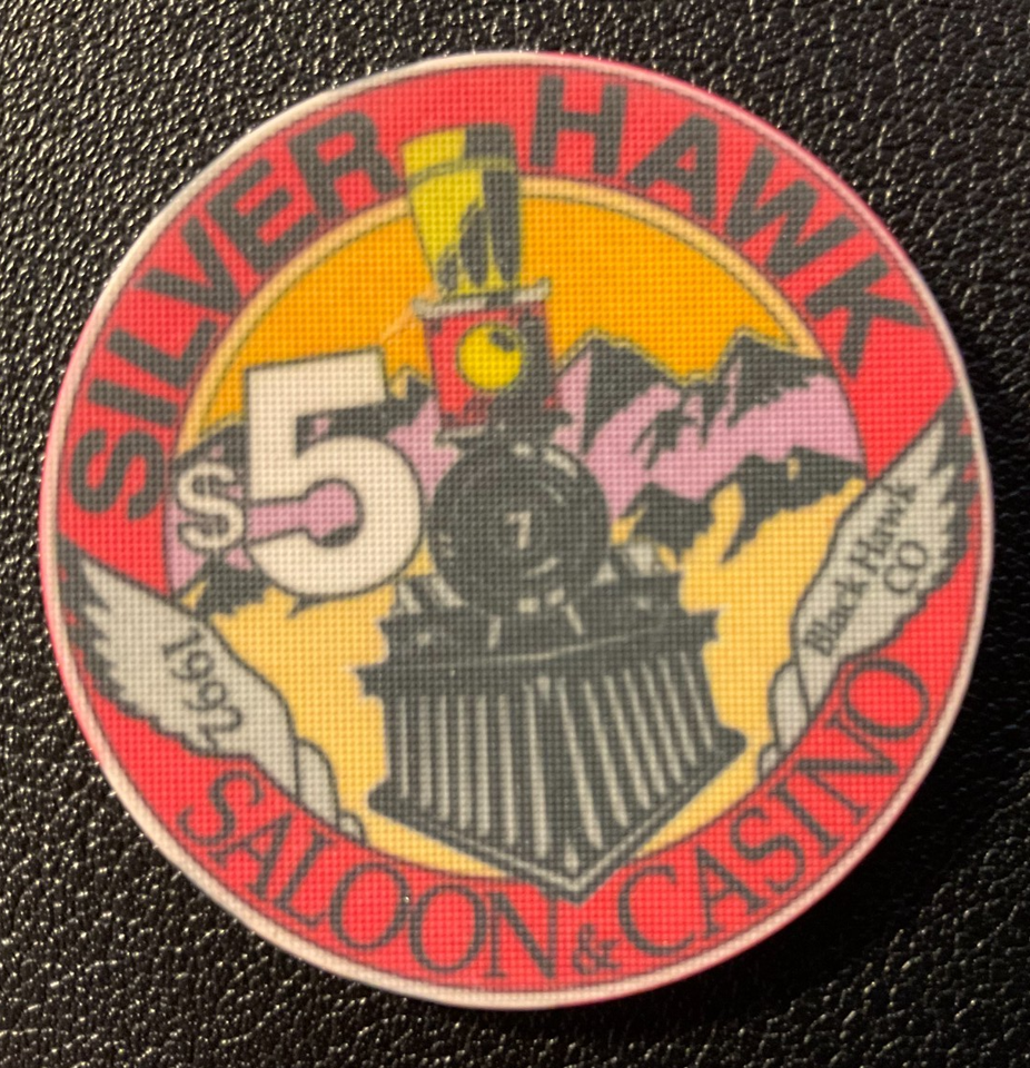 $5 Silver Hawk - Casino chip - Black Hawk, Colorado | eBay